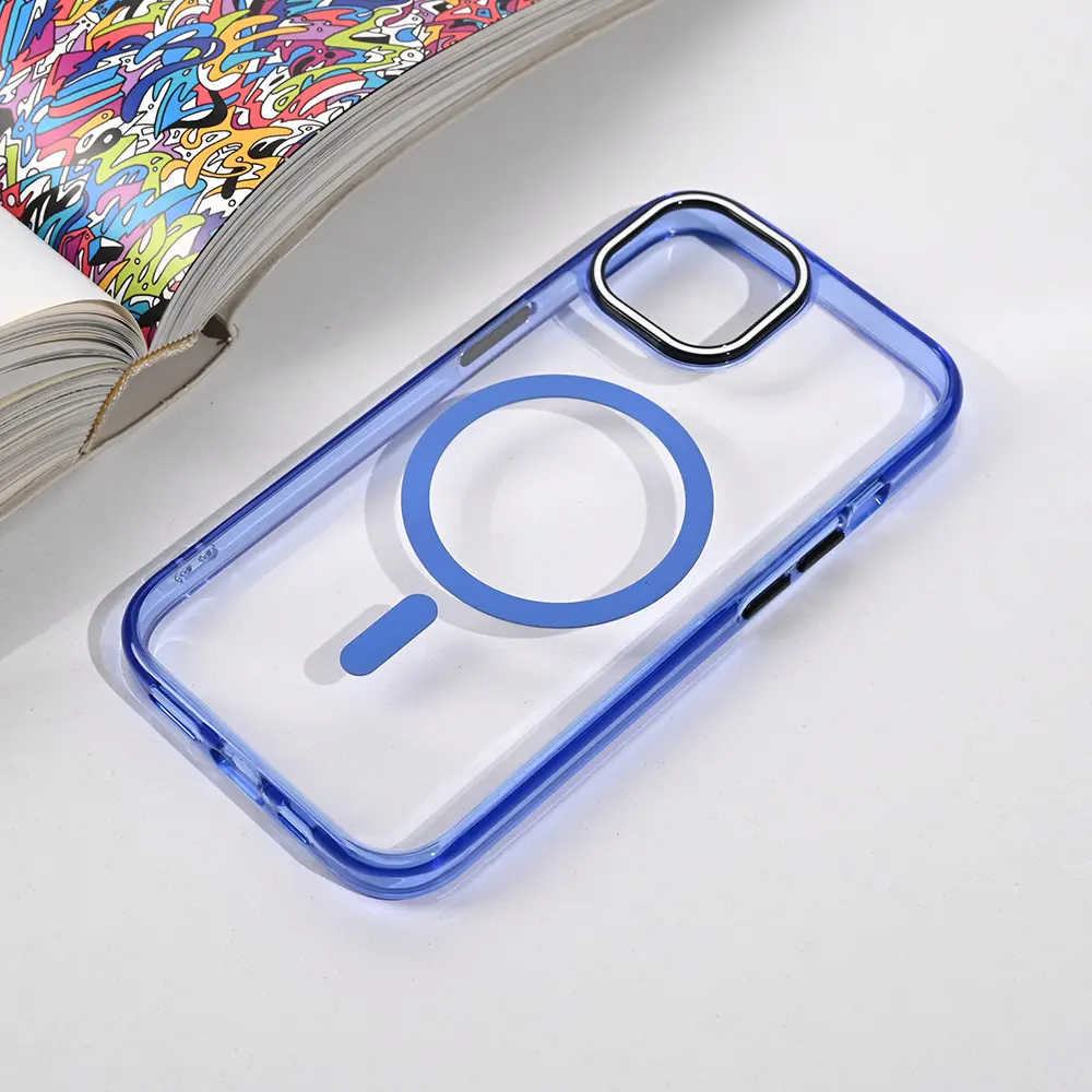 Maska za iPhone 15 6.1 Magsafe Color Pop plava
