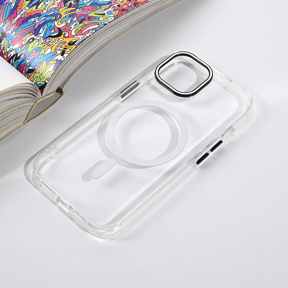 Maska za iPhone 15 6.1 Magsafe Color Pop bela