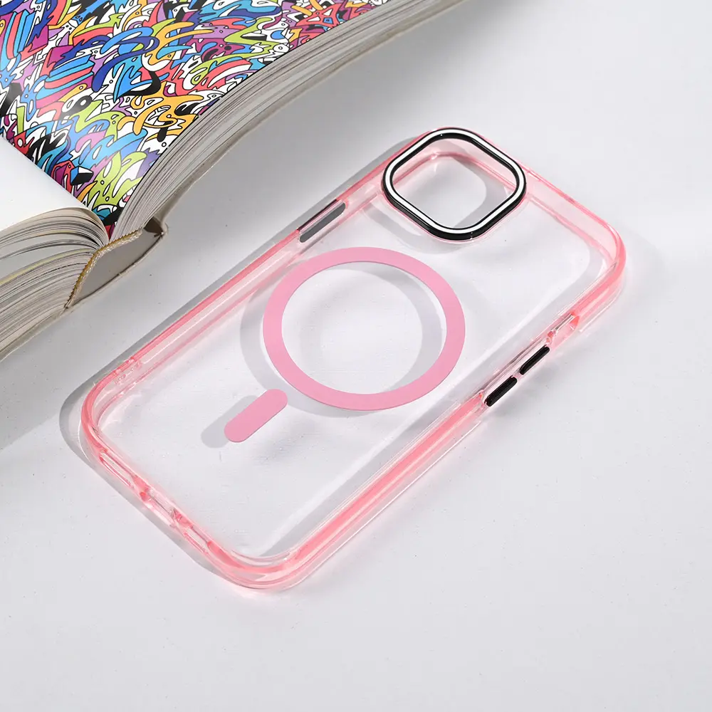 Maska za iPhone 13/14 6.1 Magsafe Color Pop roze