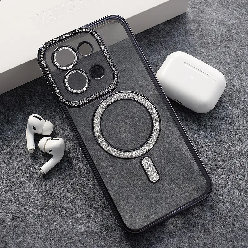 Maska za Xiaomi Redmi 15C (173mm) Mag Case Cirkon Camera crna