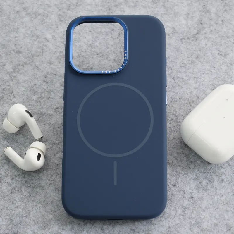 Maska za iPhone 16 Pro Max navy blue Mag Case Nanobit Pure