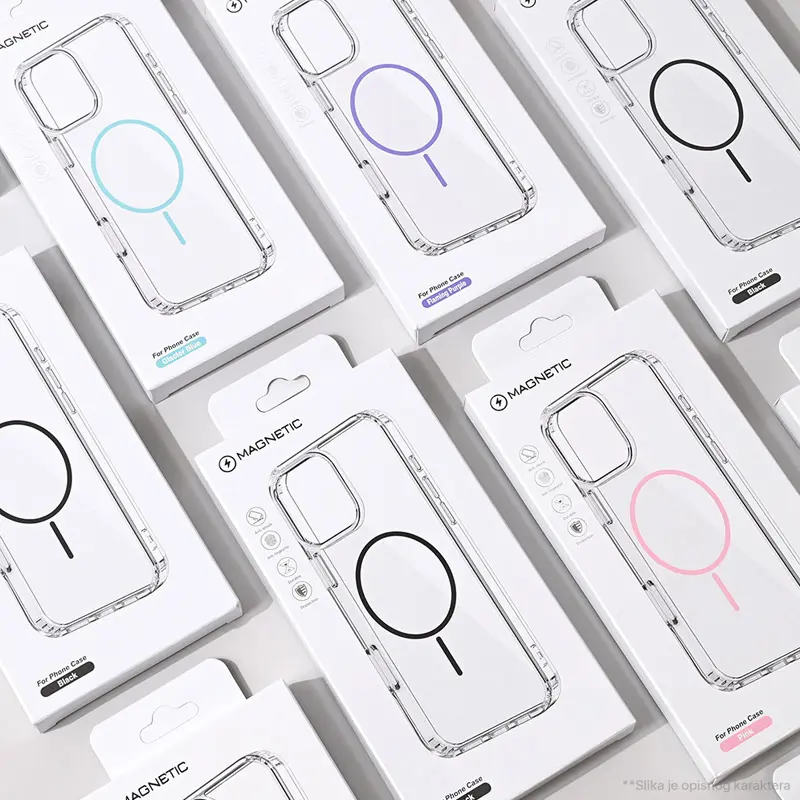 Maska za iPhone 16 Pro Max narandžasto Mag Case Clear Slim