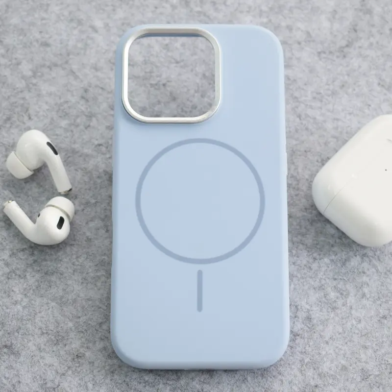 Maska za iPhone 16 Pro sky blue Mag Case Nanobit Pure