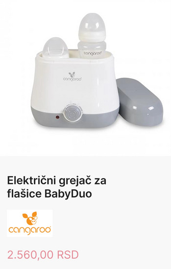 BabyDuo grejač za flašice