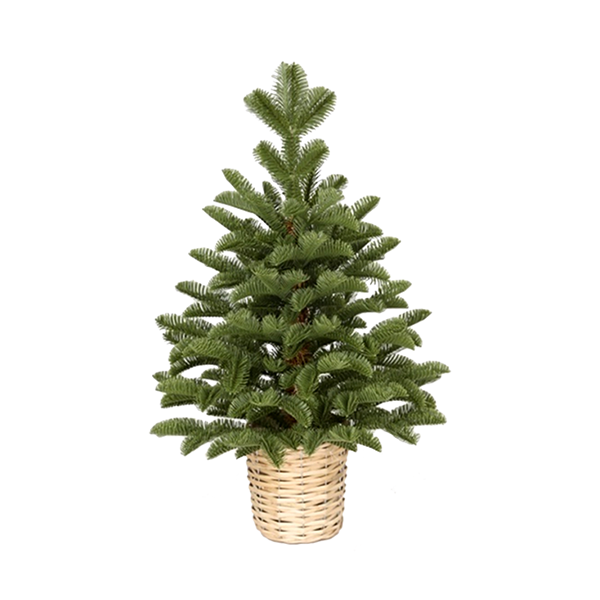 Novogodišnja jelka zelena u korpi 60cm 250310