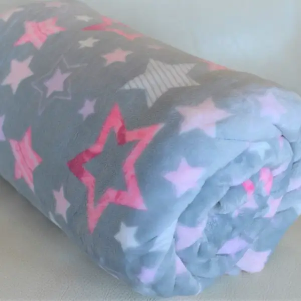 Soft ćebe Pink Stars 140x200 5062