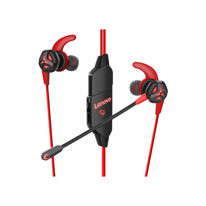 LENOVO Gejmerske bubice GAME SHOCK HS-10 (Crvene/Crne) 3.5mm (četvoropolni), Virtual Surround 7.1, 20Hz - 20kHz, 105dB