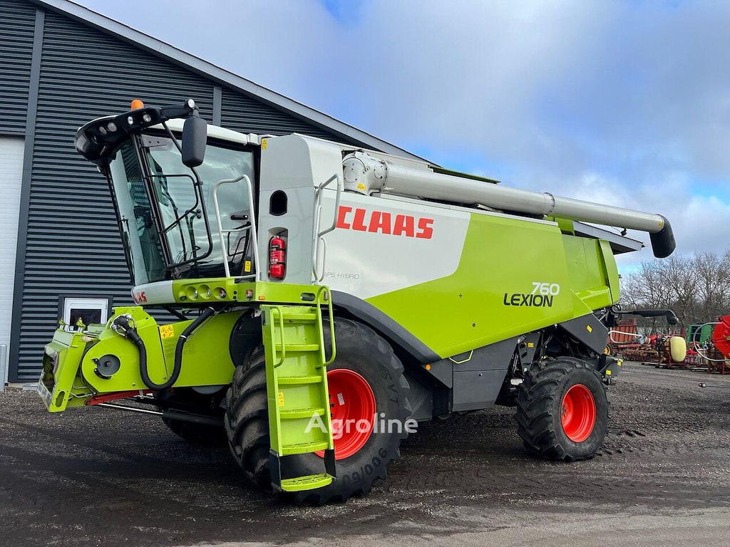 Claas Lexion 760 (v naiavnosti, shyroka pokhyla kamera!) kombajn za žito