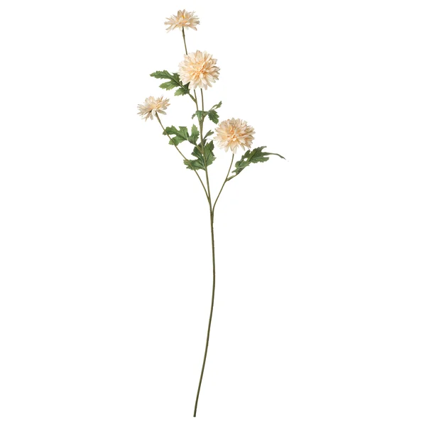 Veštački cvet, unutra/spolja hrizantema/bela, 71 cm