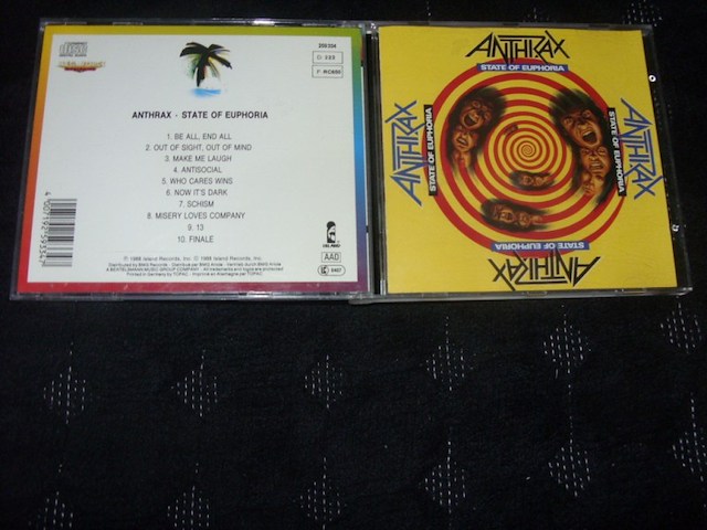 Anthrax – State Of Euphoria CD Island EU 1988.
