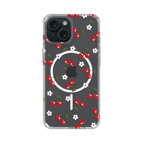 Futrola - maska print Magsafe za iPhone 15 6.1 Cute Cherries