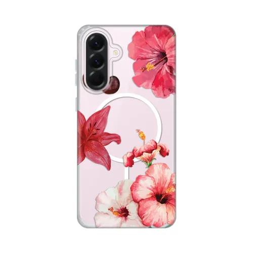Futrola - maska print Magsafe za Samsung A566 Galaxy A56 Hibiscus