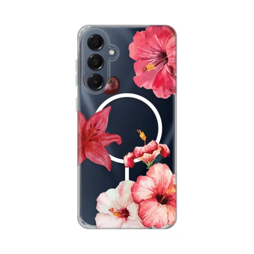 Futrola - maska print Magsafe za Samsung A165F Galaxy A16 Hibiscus