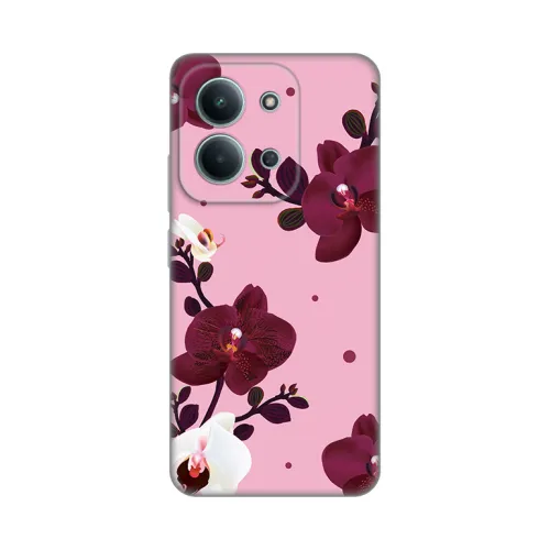 Silikonska futrola - maska print Skin za Xiaomi Redmi 15C 4G Pink Orchid