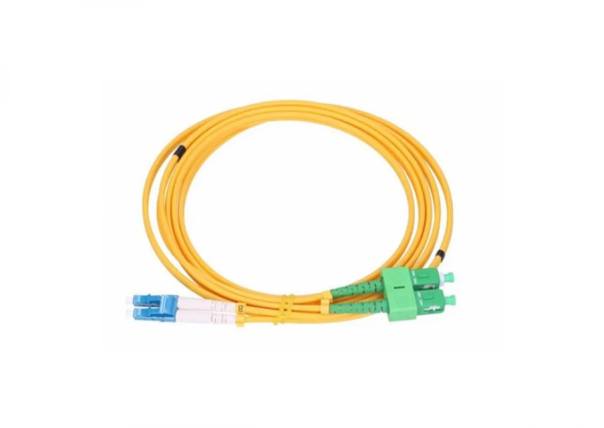 Exeshop ExeLink patchcord LC/UPC-SC/APC SM, duplex, G652D PVC 3mm 1 m