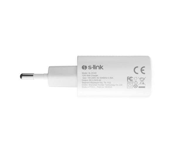 Struni adapter S-link SL-EC40 5V/12W 2400MA Beli