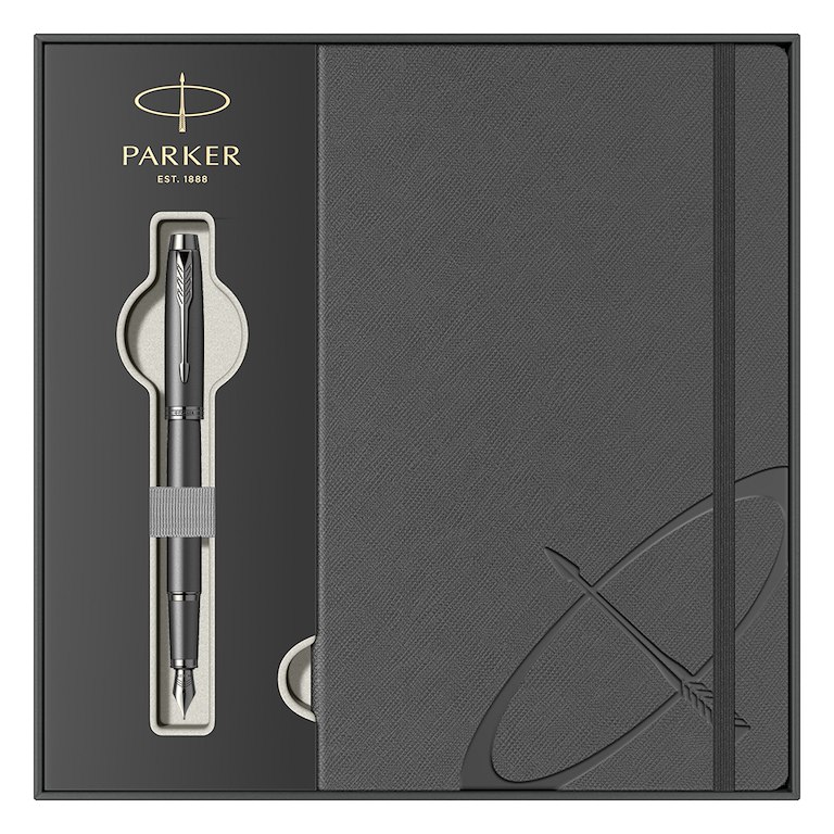Parker poklon set Royal Im Titanium nalivpero + notes