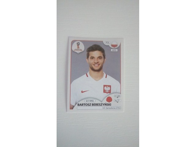 Panini FIFA 2018 Russia sličica broj 588