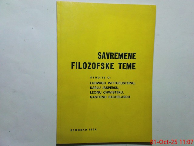 SAVREMENE FILOZOFSKE TEME