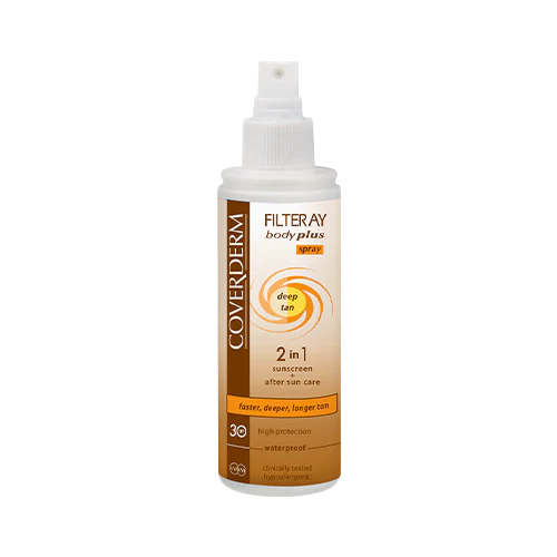 Coverderm Filteray Body Plus Deep tan Spray SPF30 – Sprej za telo