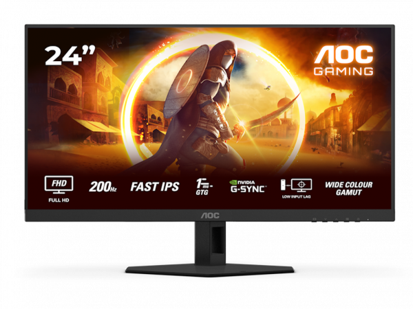 Monitor AOC 24G4HRE 23.8''IPS1920x1080200Hz1ms GtGHDMIx2,DPGsync,freesynczvucnicicrna' ( '24G4HRE' )