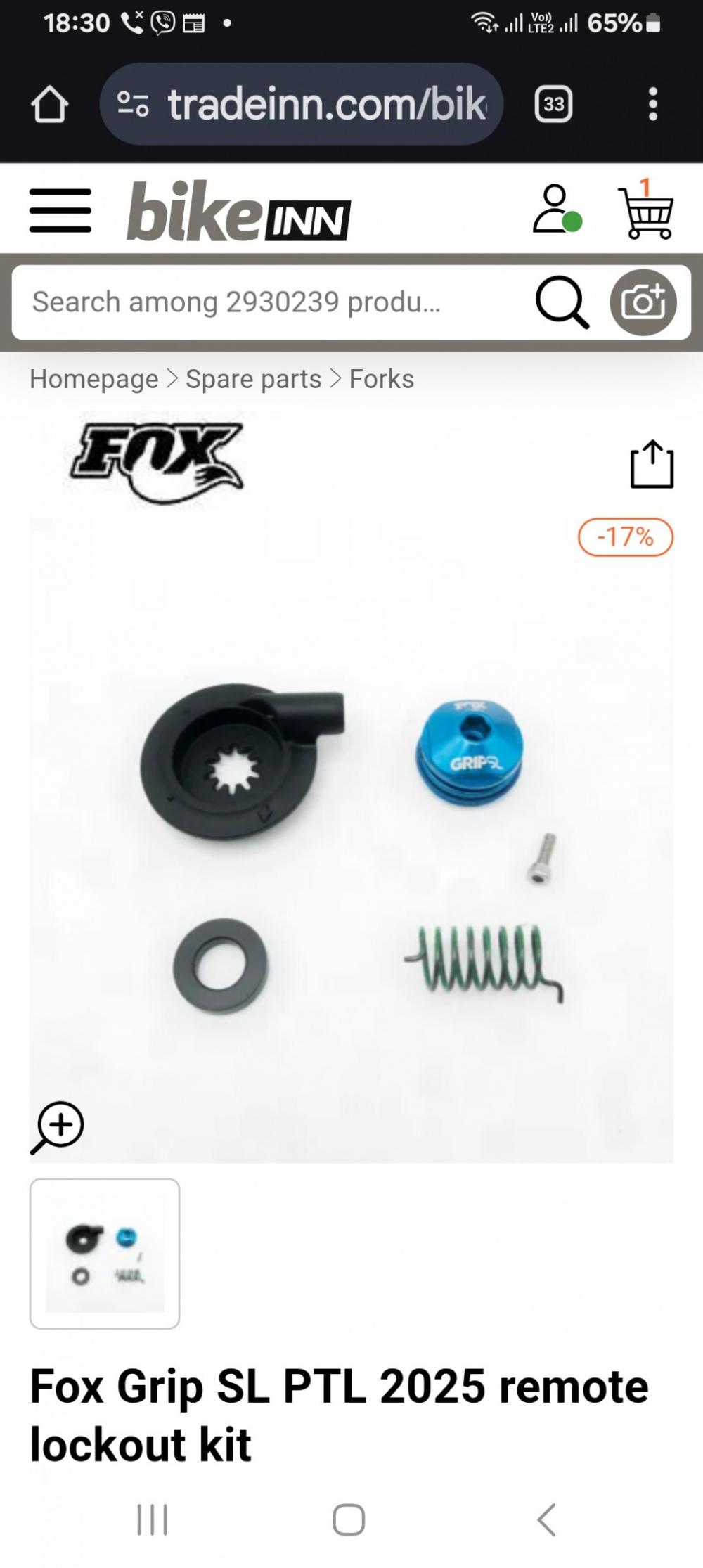Opruga push locka