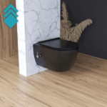 City (rimless) – konzolna wc šolja sa integrirsanim bide sistemom CRNA