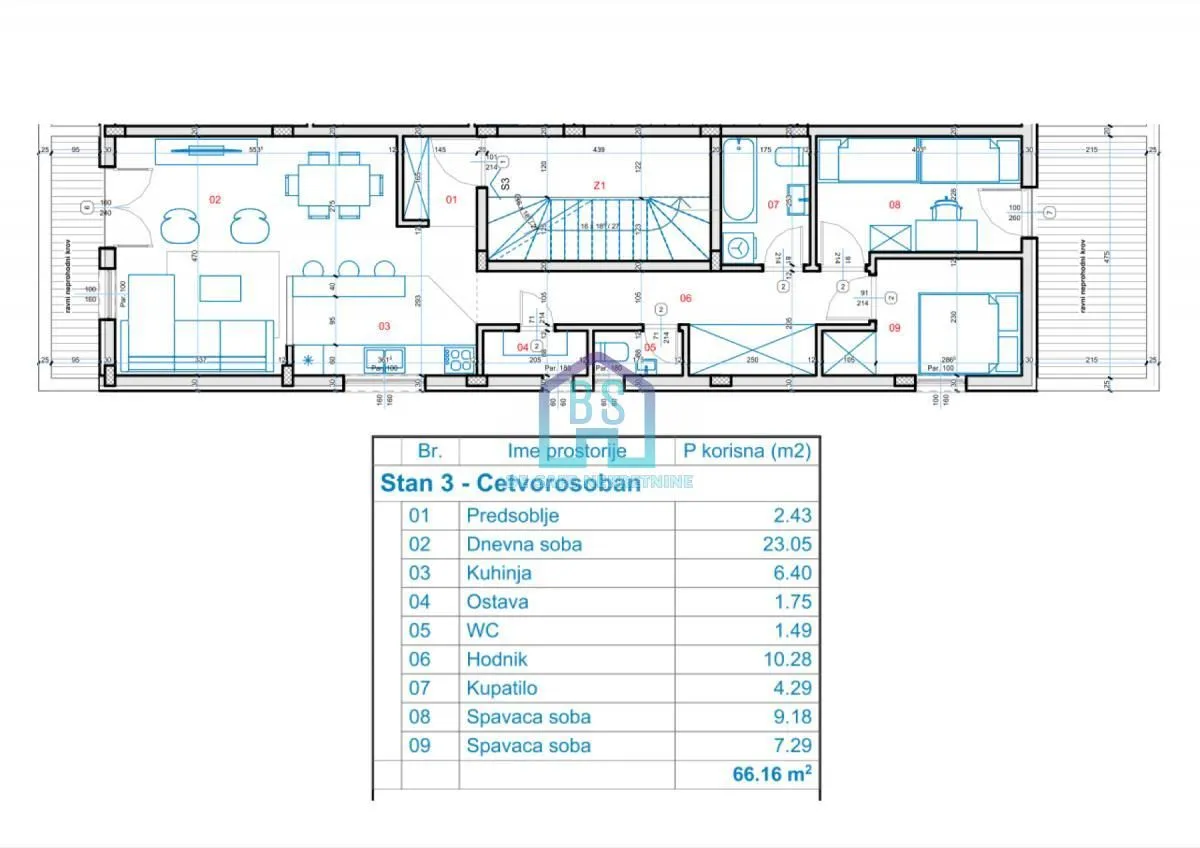 Prodaja, dvosoban stan, 66m2, Telep, Novi Sad, Novi Sad