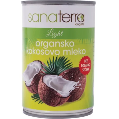 Kokosovo mleko 400ml Sanaterra – organski proizvod