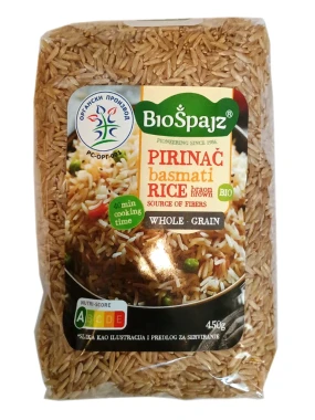 Pirinac Basmati integralni 450g – organski proizvod
