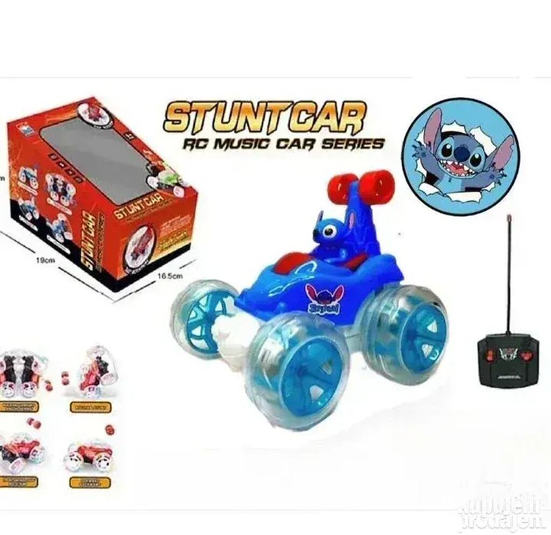 Stitch super brzi okretni auto na daljinski. stitch super brzi okretni