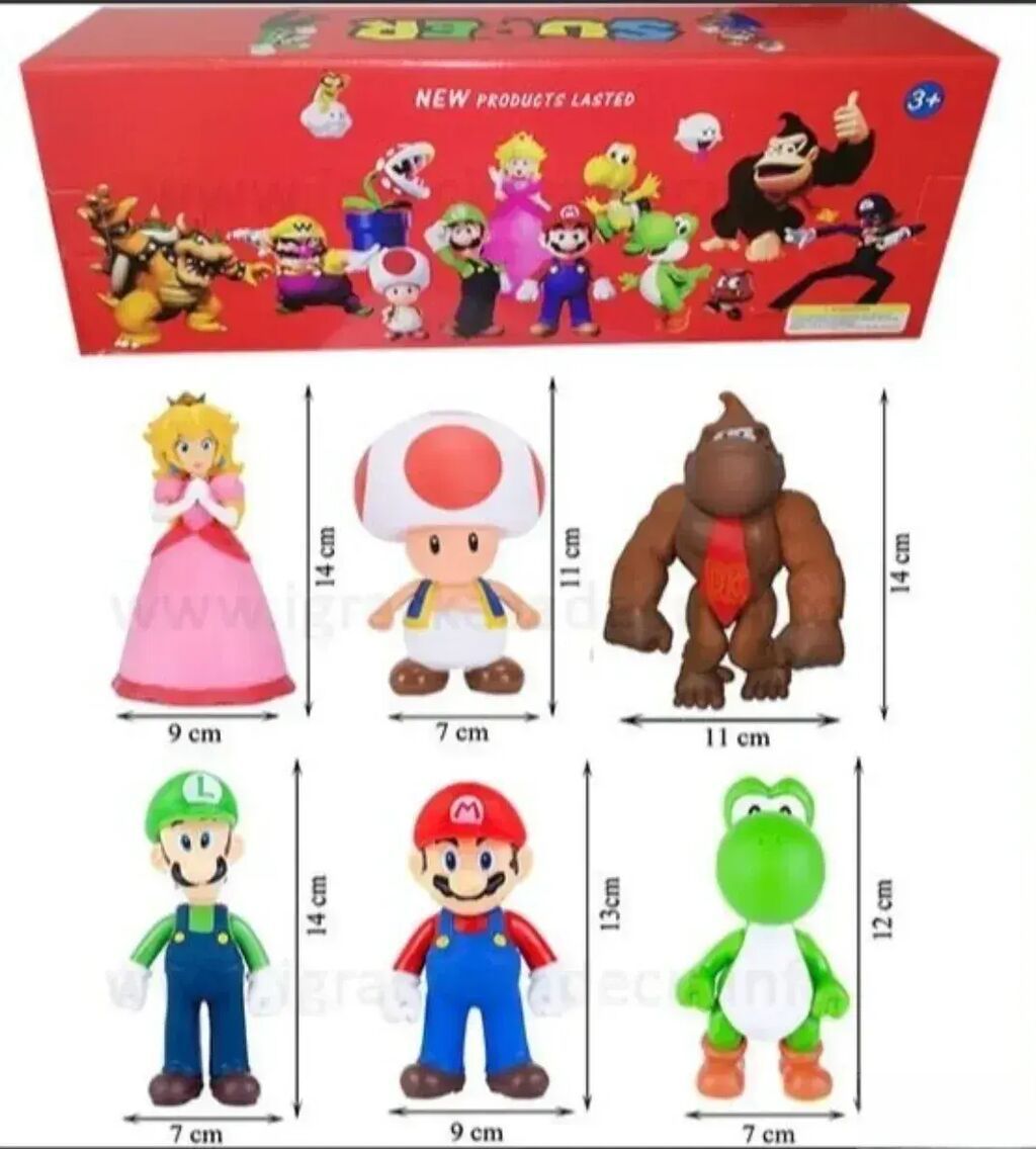 Super mario junaci 6 u 1. super mario junaci 6 u 1 super mario figure
