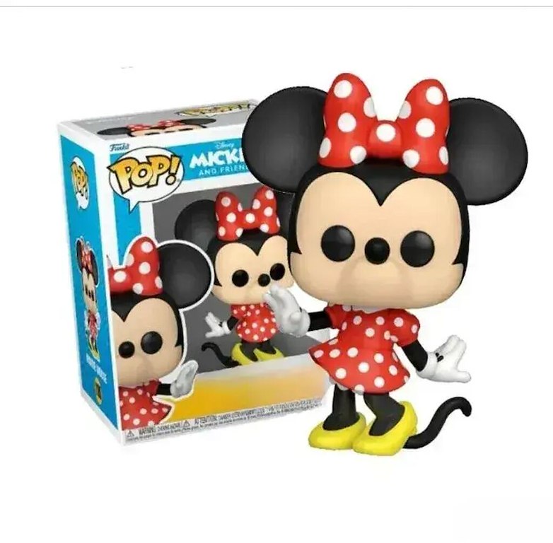 Funko pop figura minnie mouse u crvenoj haljini. funko pop figura