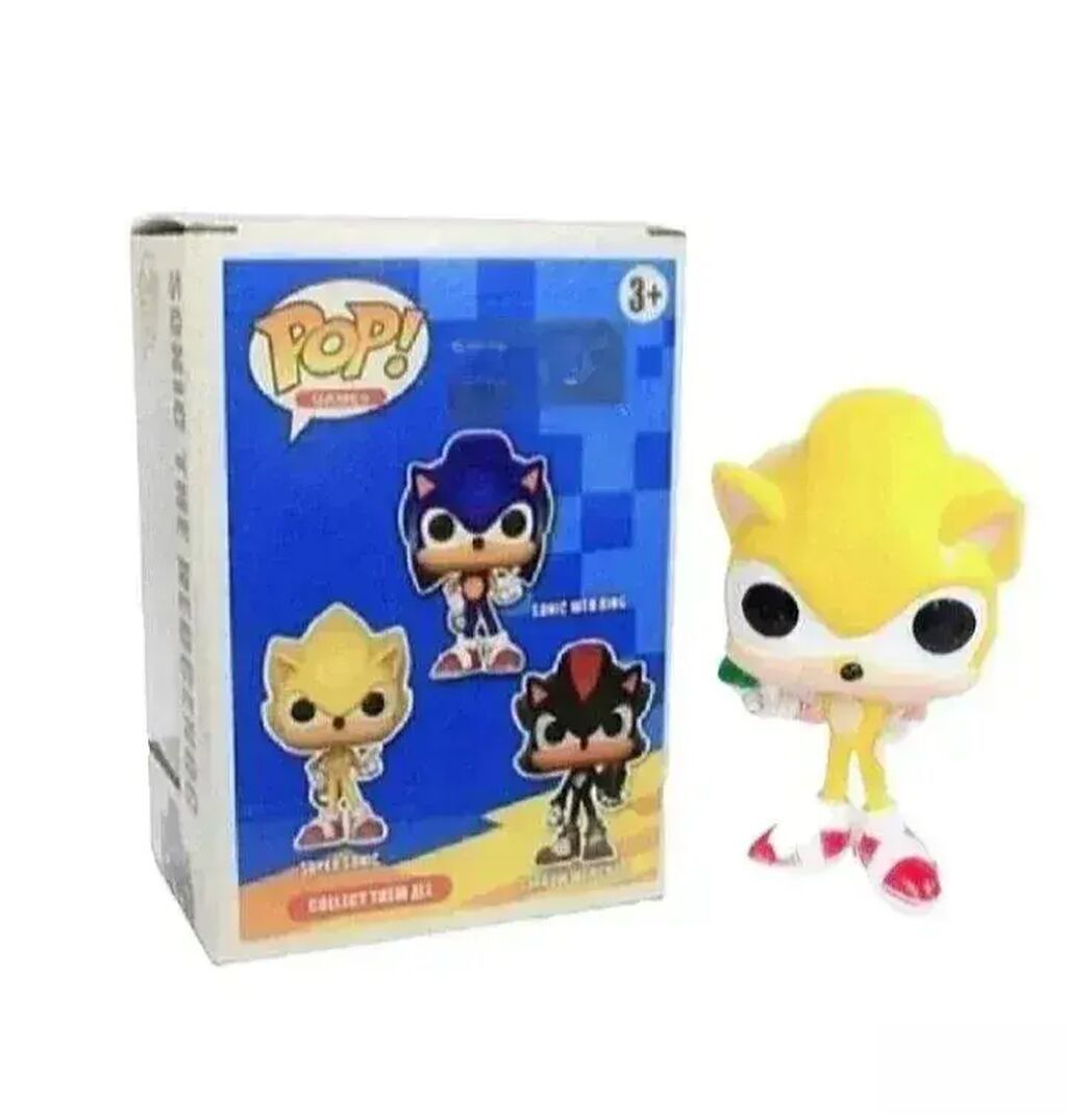 Funko pop super sonic sa dijamantom figura. funko pop super sonic sa