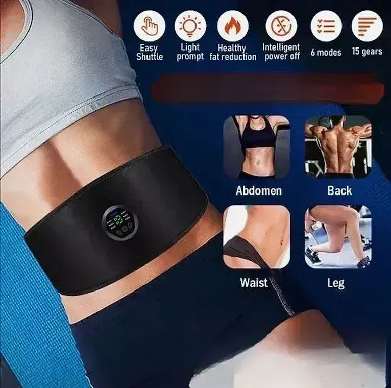 Ems trbušni trenažer toniraj mišiće, sagorevaj masti, budi. ems