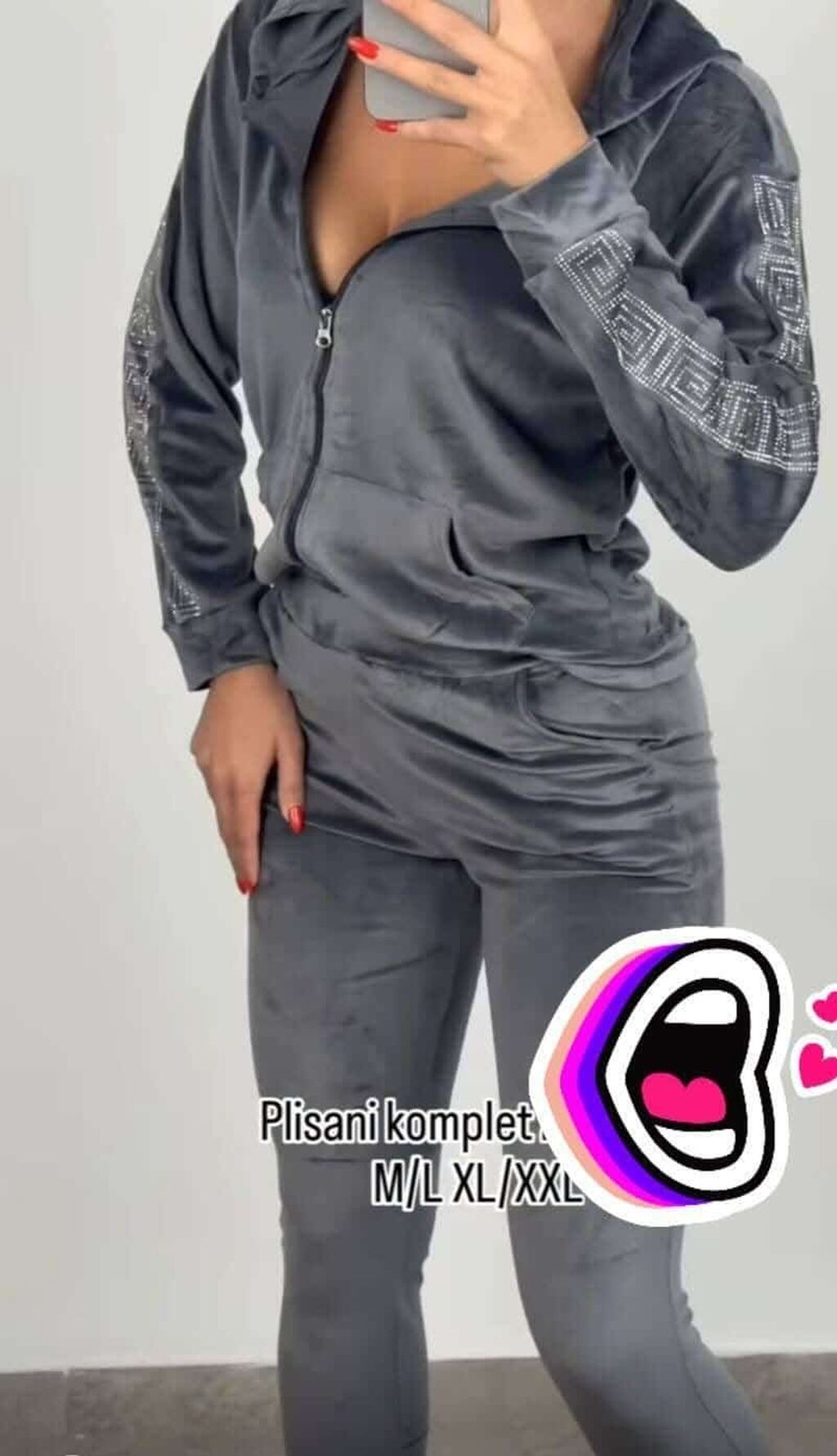9Fashion Woman, 2XL, Jednobojni, bоја - Siva