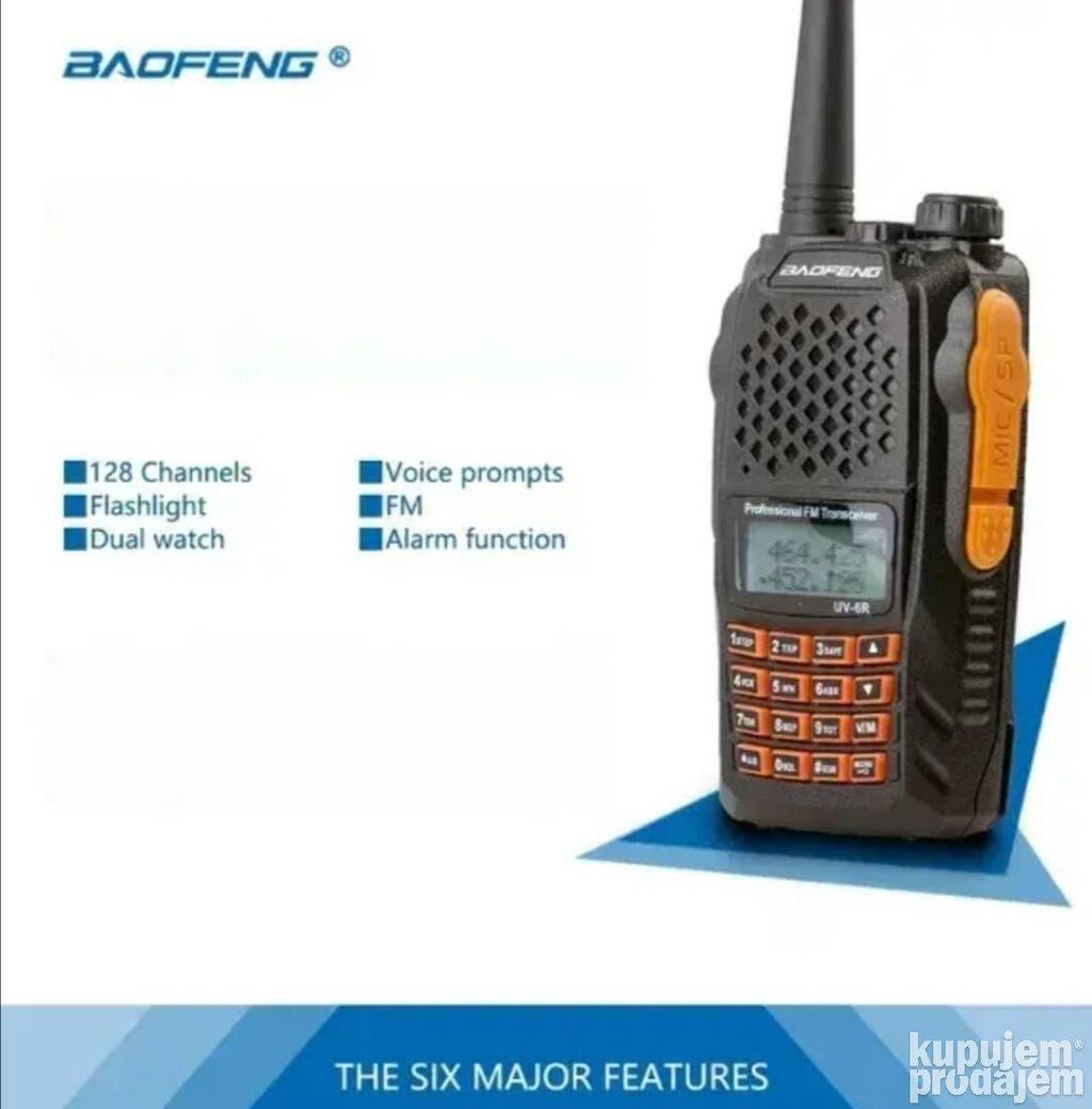 Toki-voki baofeng uv6r radio stanica. toki-voki baofeng uv6r radio