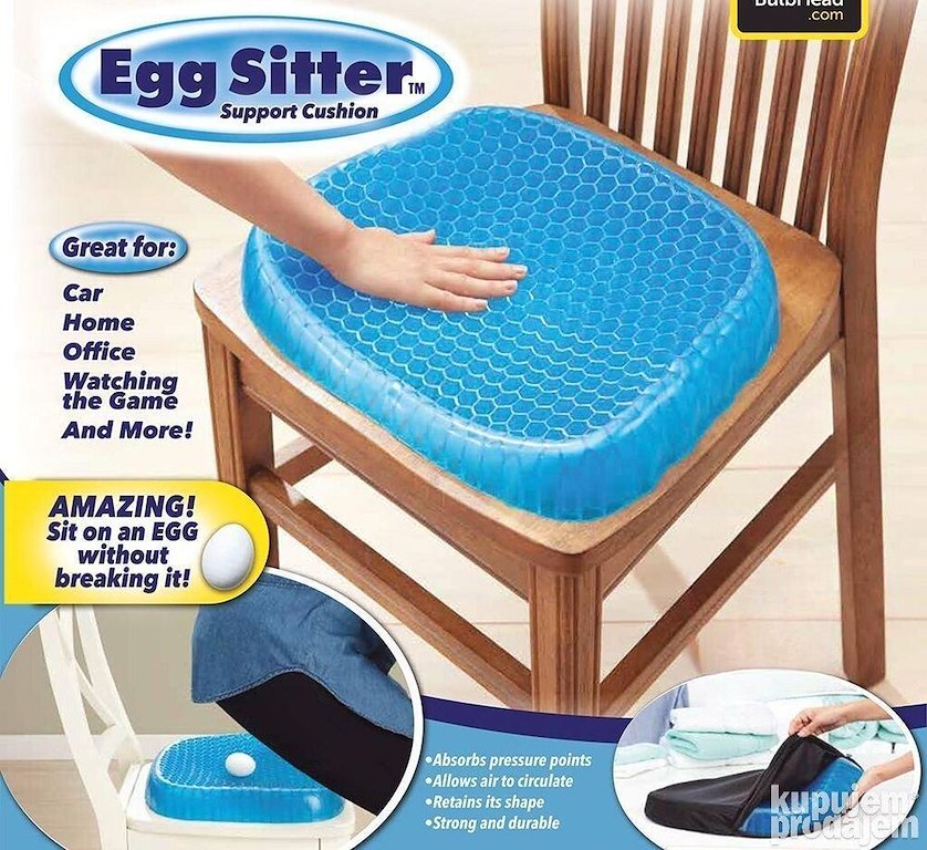 Jastuk podloga za stolicu i udobno sedenje egg siter. jastuk podloga