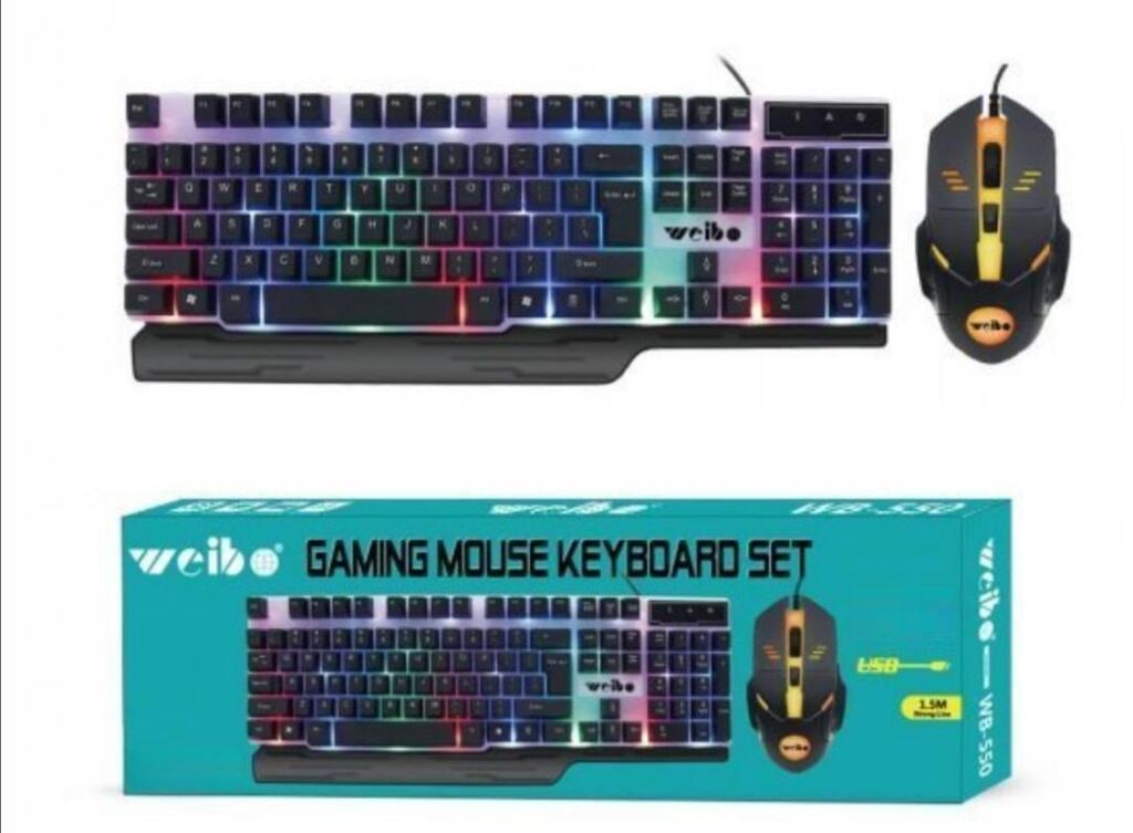 Gejmerska tastatura + miš weibo wb-550. gejmerska tastatura + miš