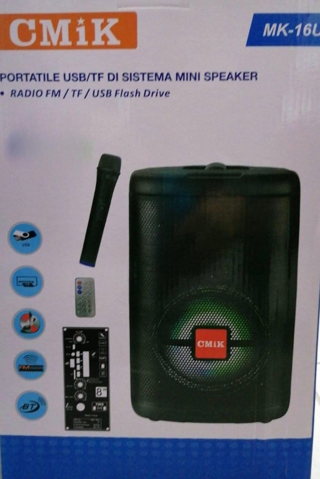 Bluetooth karaoke zvučnik cmik mk-16u. bluetooth karaoke zvučnik cmik