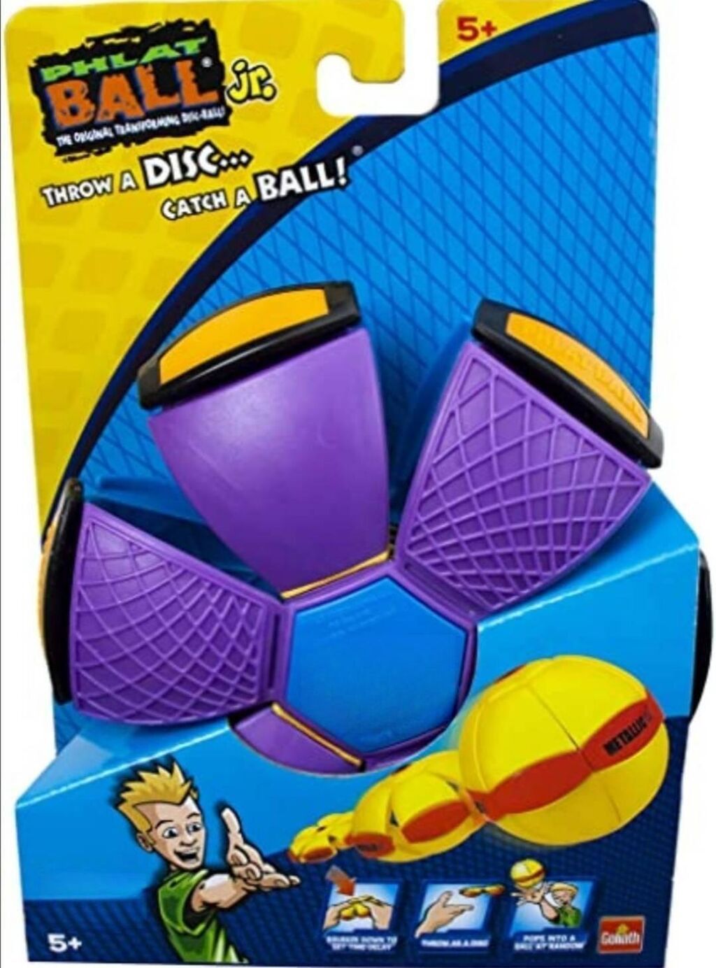 Frizbi i lopta 2u1 phlat ball ljubičasti. frizbi i lopta 2u1 phlat