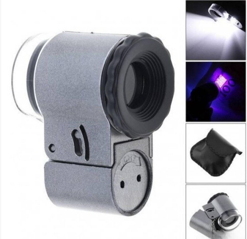 Mali mikroskop, led lupa 50x. mali mikroskop, led lupa 50x lupa