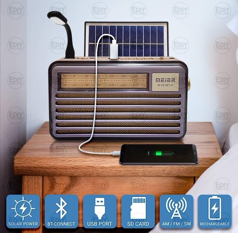 Solarni bluetooth radio cmik mk-193bt. solarni bluetooth radio cmik