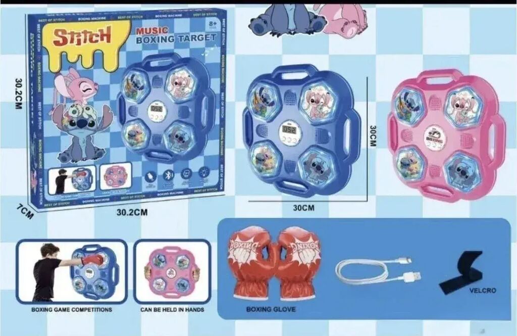 Stitch muzička bokserska meta zabava i vežba u jednom!. stitch muzička