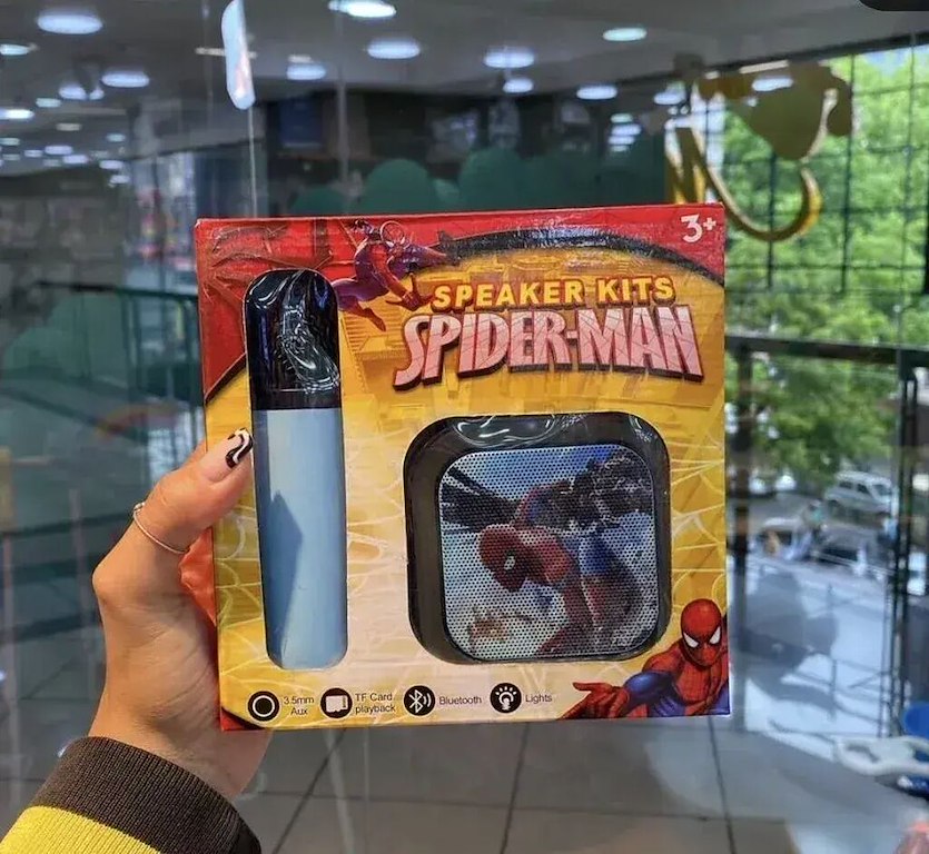 Spiderman karaoke set. spiderman karaoke set l- -j super zabavni