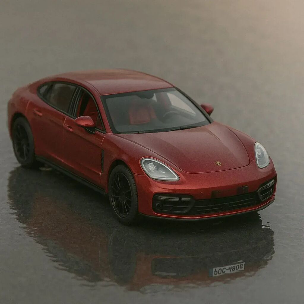 Porsche panamera bordeaux red luksuzni model auta 1:24. porsche