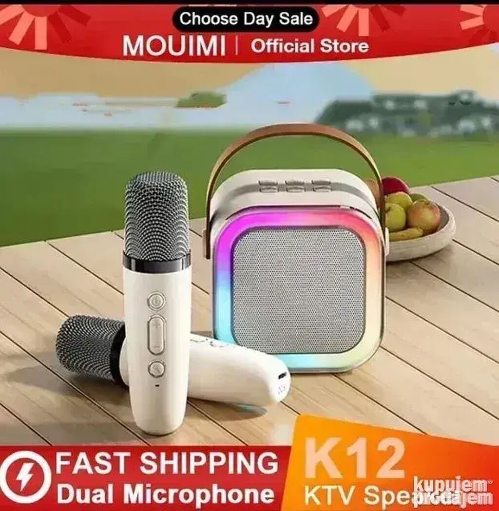 Bluetooth karaoke zvučnik sa mikrofonom. bluetooth karaoke zvučnik sa