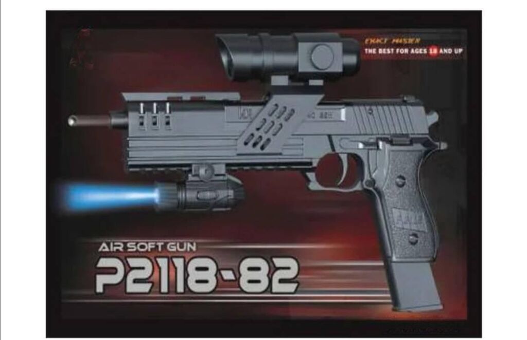 Pištolj na metkiće airsoft gun p2118-82. pištolj na metkiće airsoft