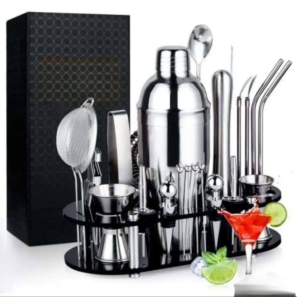 Set za pravljenje koktela inox novo koktel set. set za pravljenje