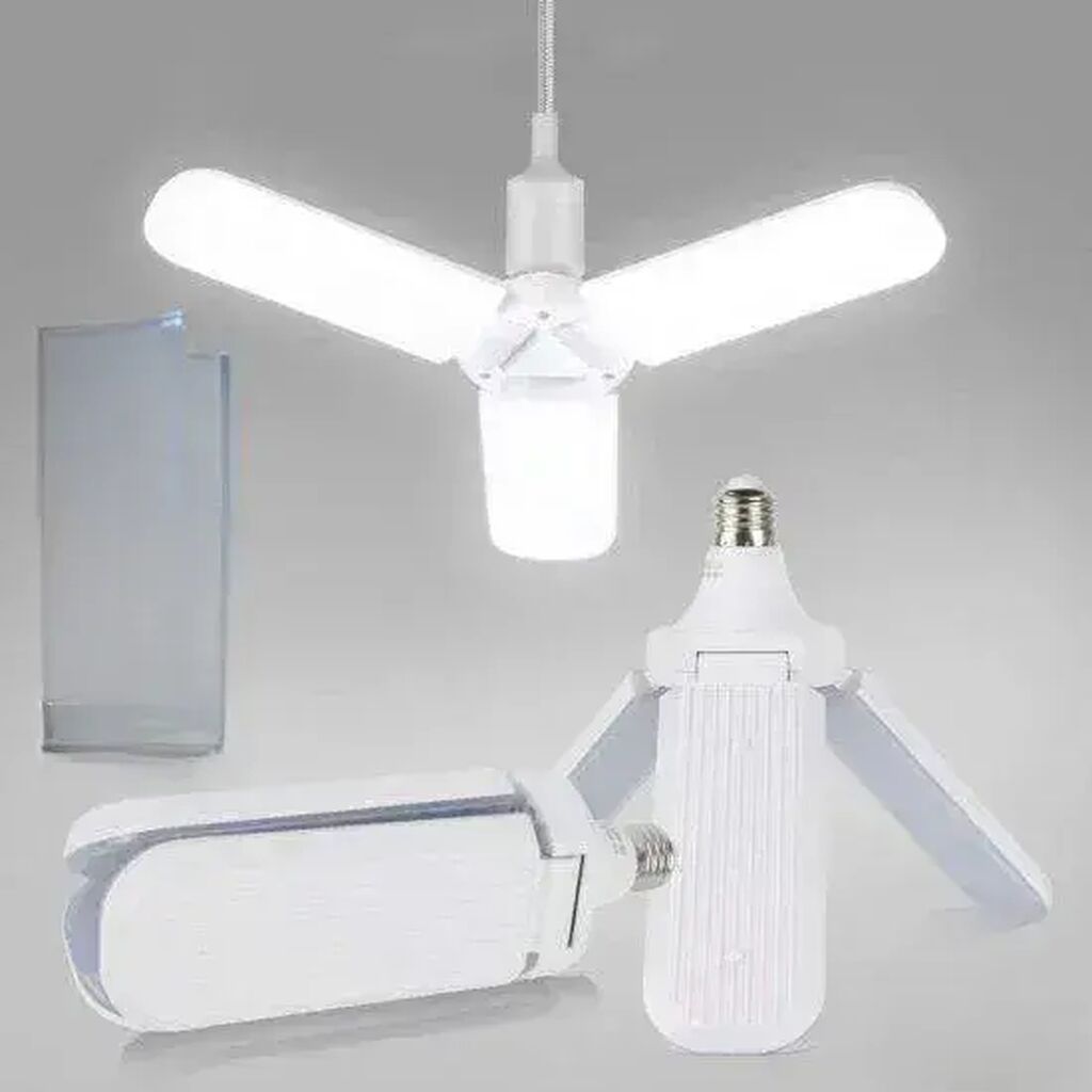 Led plafonska lampa sa 3 preklopne elise 45w, e27. led plafonska lampa
